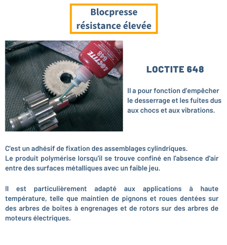Achat Blocpresse Loctite 648 50mL | Bricovis