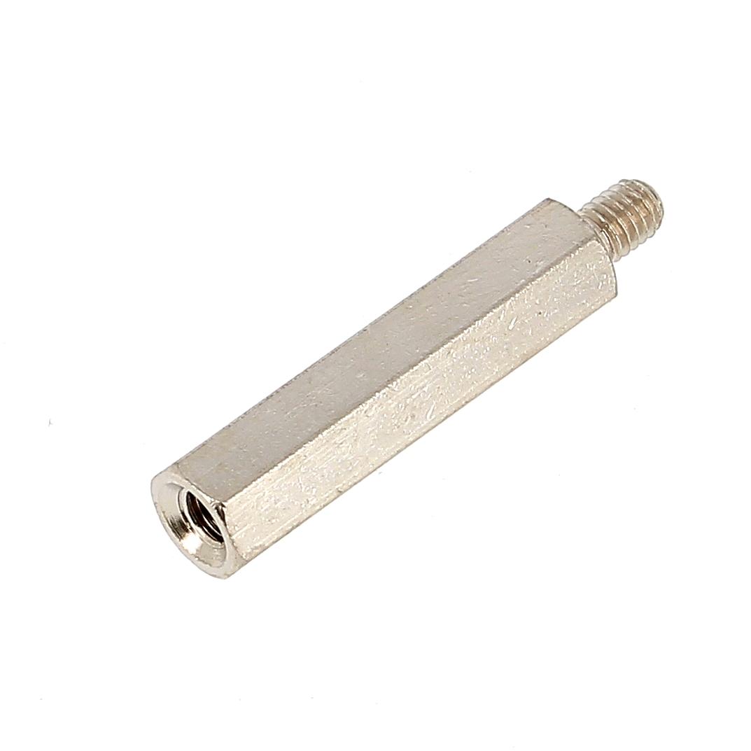 Entretoise Hexagonale Mâle/Femelle Laiton Nickelé | Bricovis