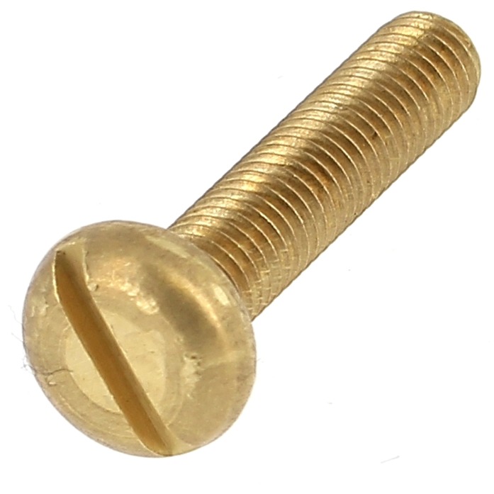 Achat Vis à Tête Cylindrique Large Laiton Brut DIN 85 | Bricovis